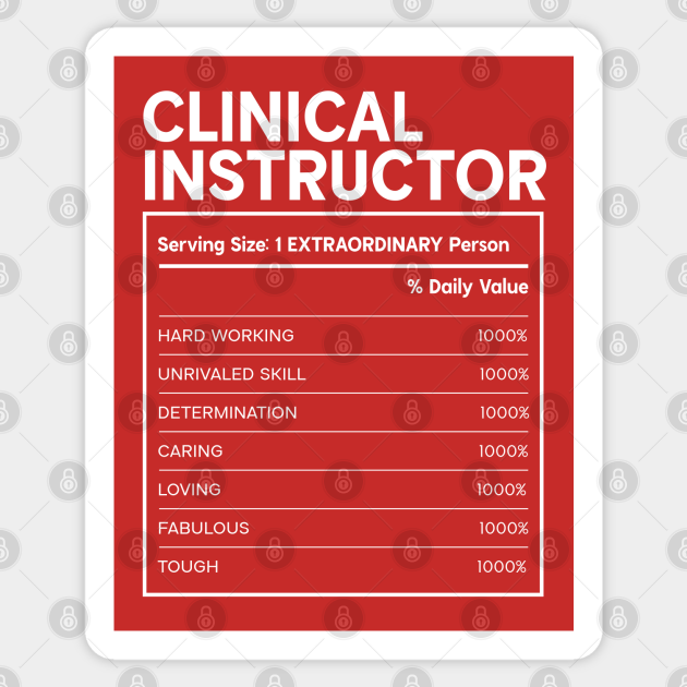 Clinical Instructor Nutrition Facts Design Clinical Instructor Aufkleber TeePublic DE clinical-instructor-nutrition-facts-design-clinical-instructor-aufkleber-teepublic-de